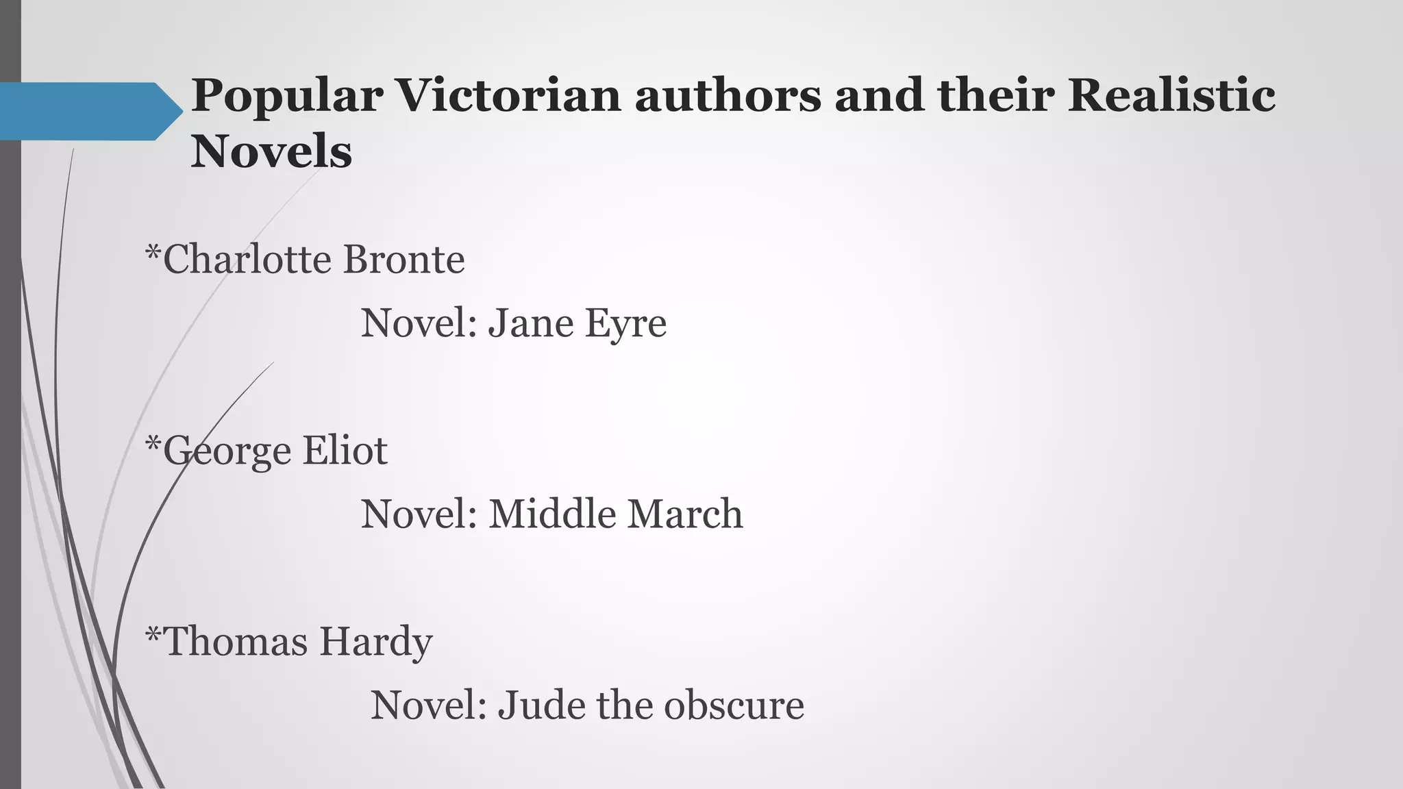 Realism in the Charles Dicken’s Novel | PPTX
