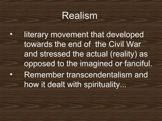 Realism introduction | PPT