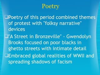 Realism, Modernism And Naturalism In African American Literature(3) | PPT