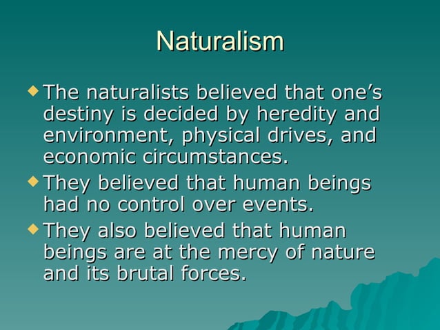 Realism, Naturalism And Regionalism | PPT