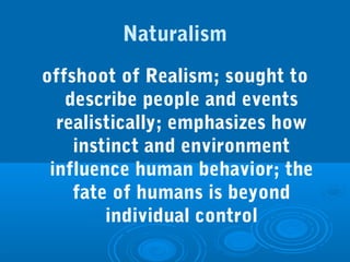 Realism & naturalism & regionalism | PPT