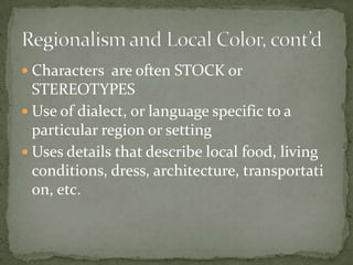 Realism regionalism naturalism background | PPTX | Fiction | Books and ...