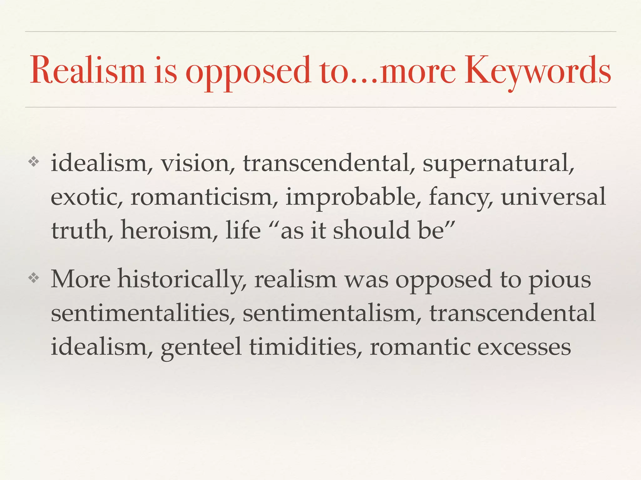 Realism & Representation | PDF