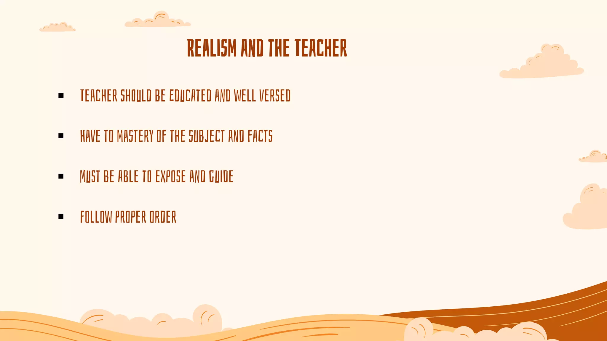 Realism and its Impact in Education | PPTX