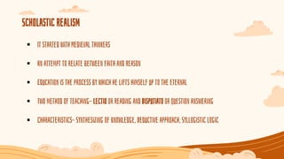 Realism and its Impact in Education | PPTX