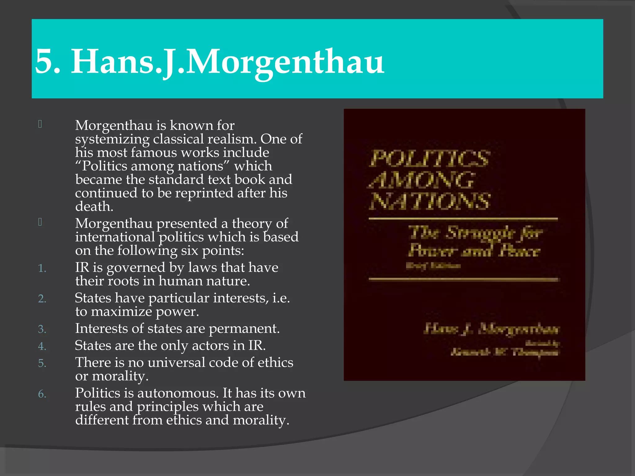 Realism Theory of IR | PPT