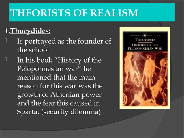 Realism Theory of IR | PPT | Political Issues & policy | Politics