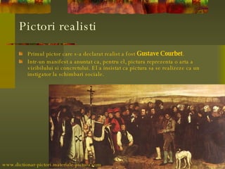 Realismul in arta vizuala si pictori realisti | PPT