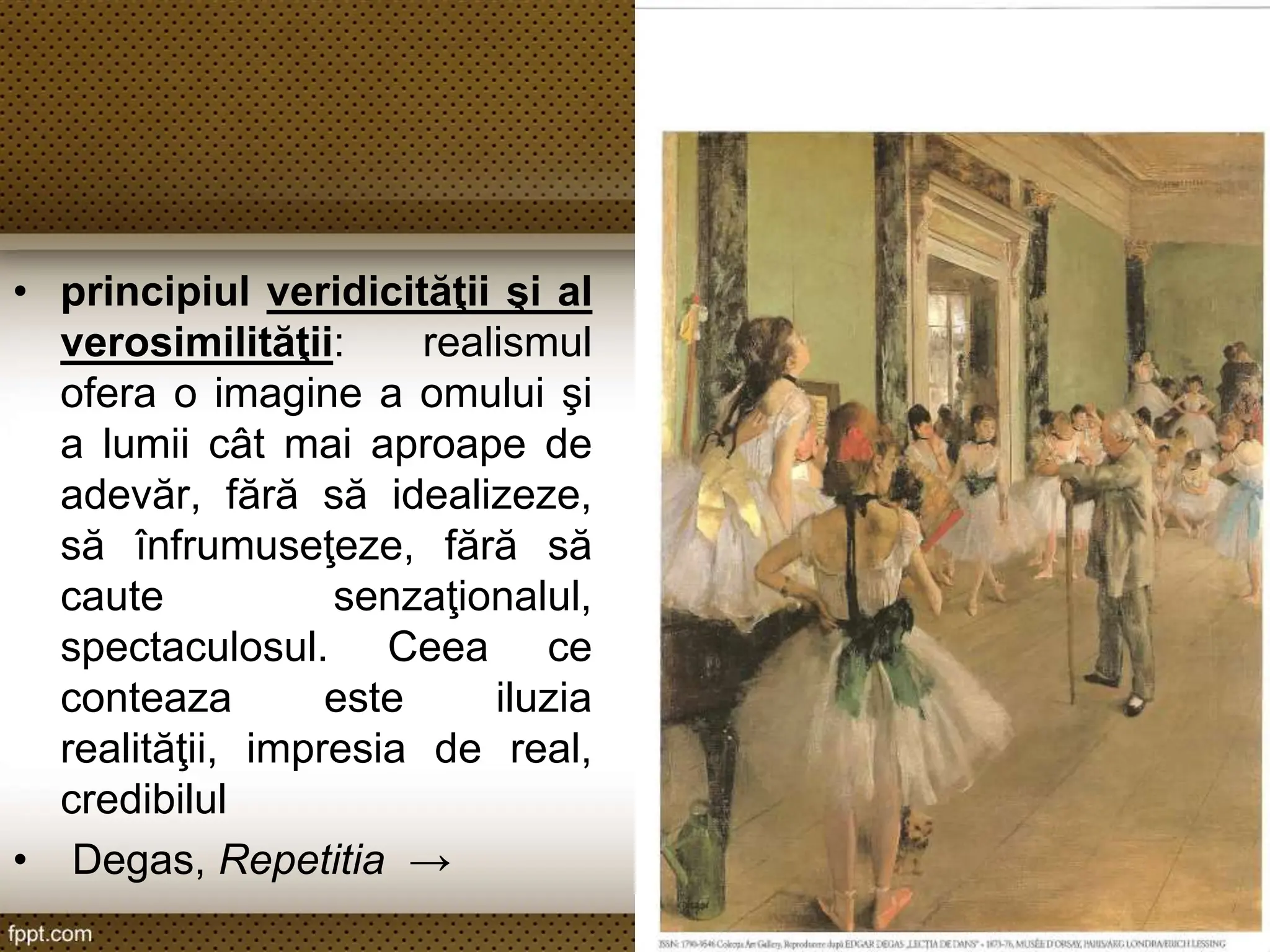 Realismul de la limba si literatura romana | PPT