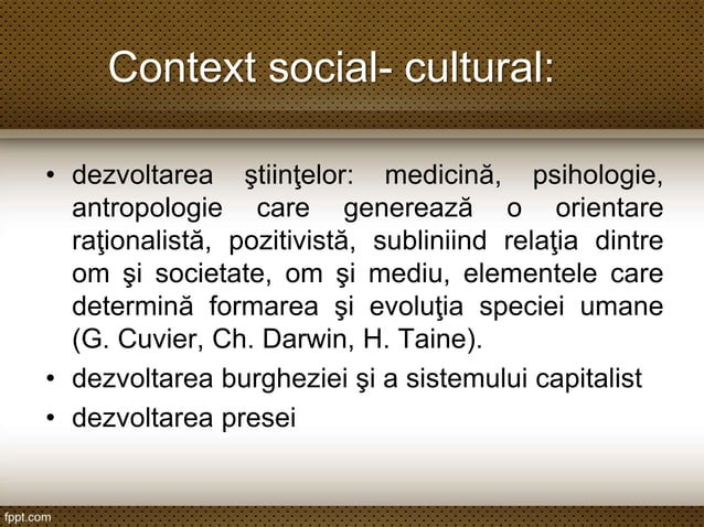 Realismul de la limba si literatura romana | PPT