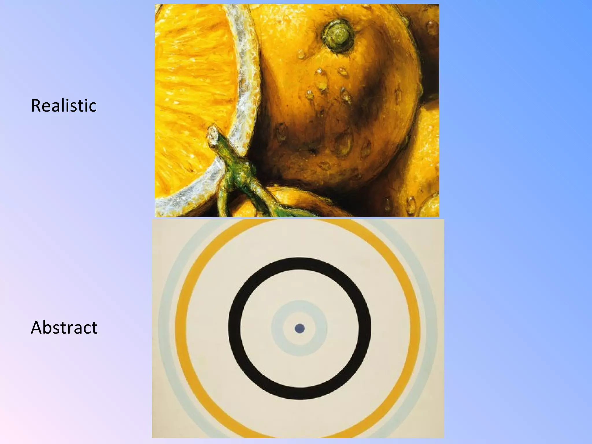 Realistic To Abstract | PPT