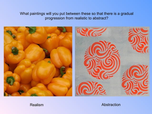 Realistic To Abstract | PPT | Painting | Arts and Crafts
