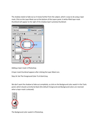 Realistic cast shadow effect in photoshop | PDF