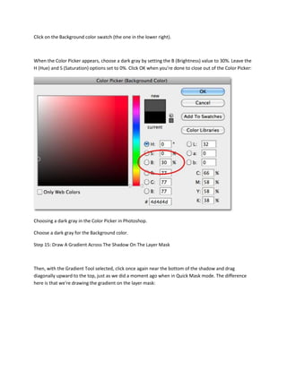 Realistic cast shadow effect in photoshop | PDF