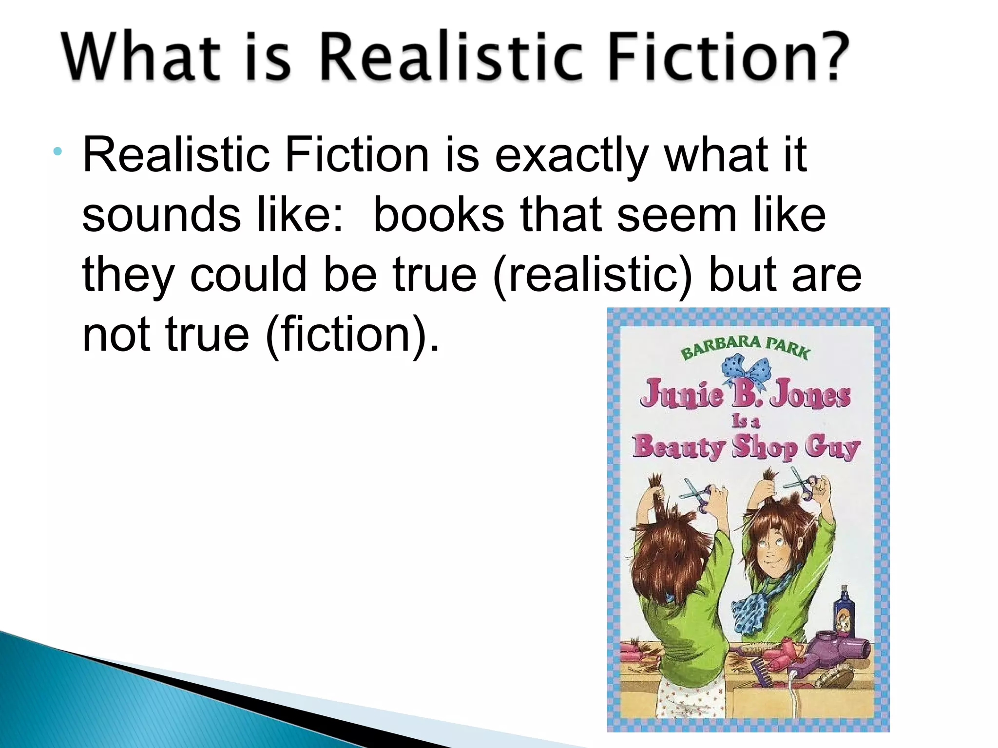 Realistic Fiction Genre | PPT