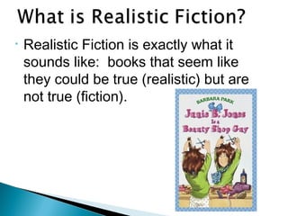 Realistic Fiction Genre | PPT