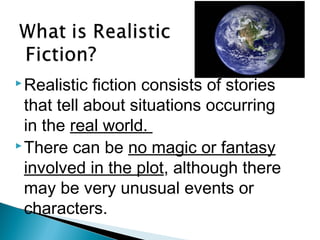 Realistic fiction for Fourth Graders | PPT