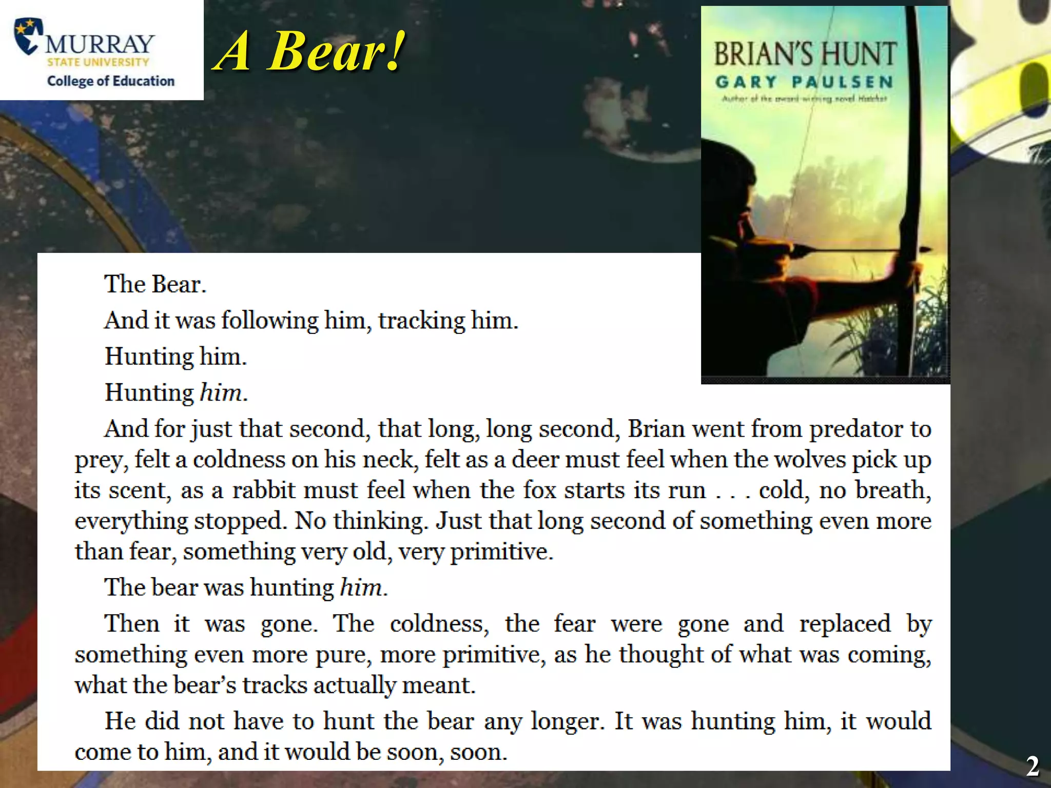 Realistic fiction with bears | PPTX
