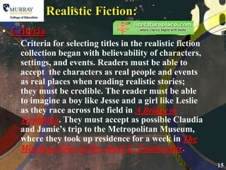 Realistic fiction with bears | PPT