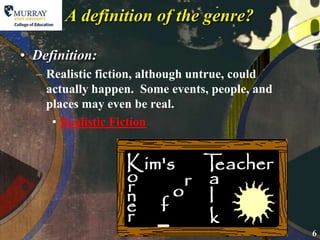 Realistic fiction with bears | PPTX