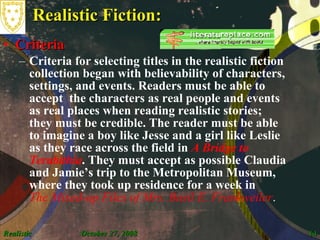 Realistic Fiction: Dragons | PPT