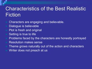 Realistic Fiction In Children’s Literature | PPT