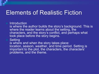Realistic Fiction In Children’s Literature | PPT