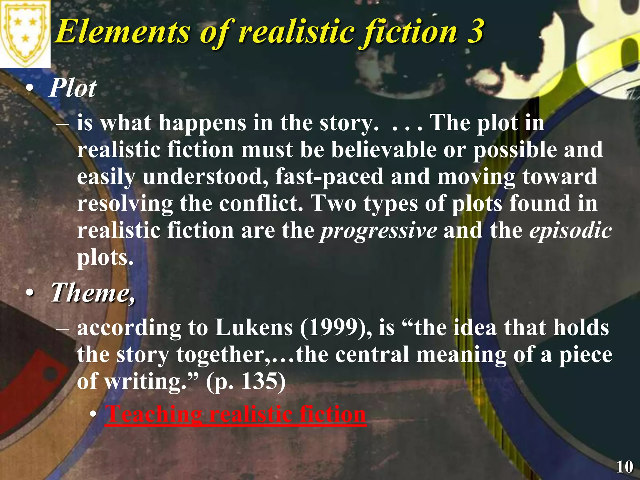 Realistic Fiction 2007 version | PPT
