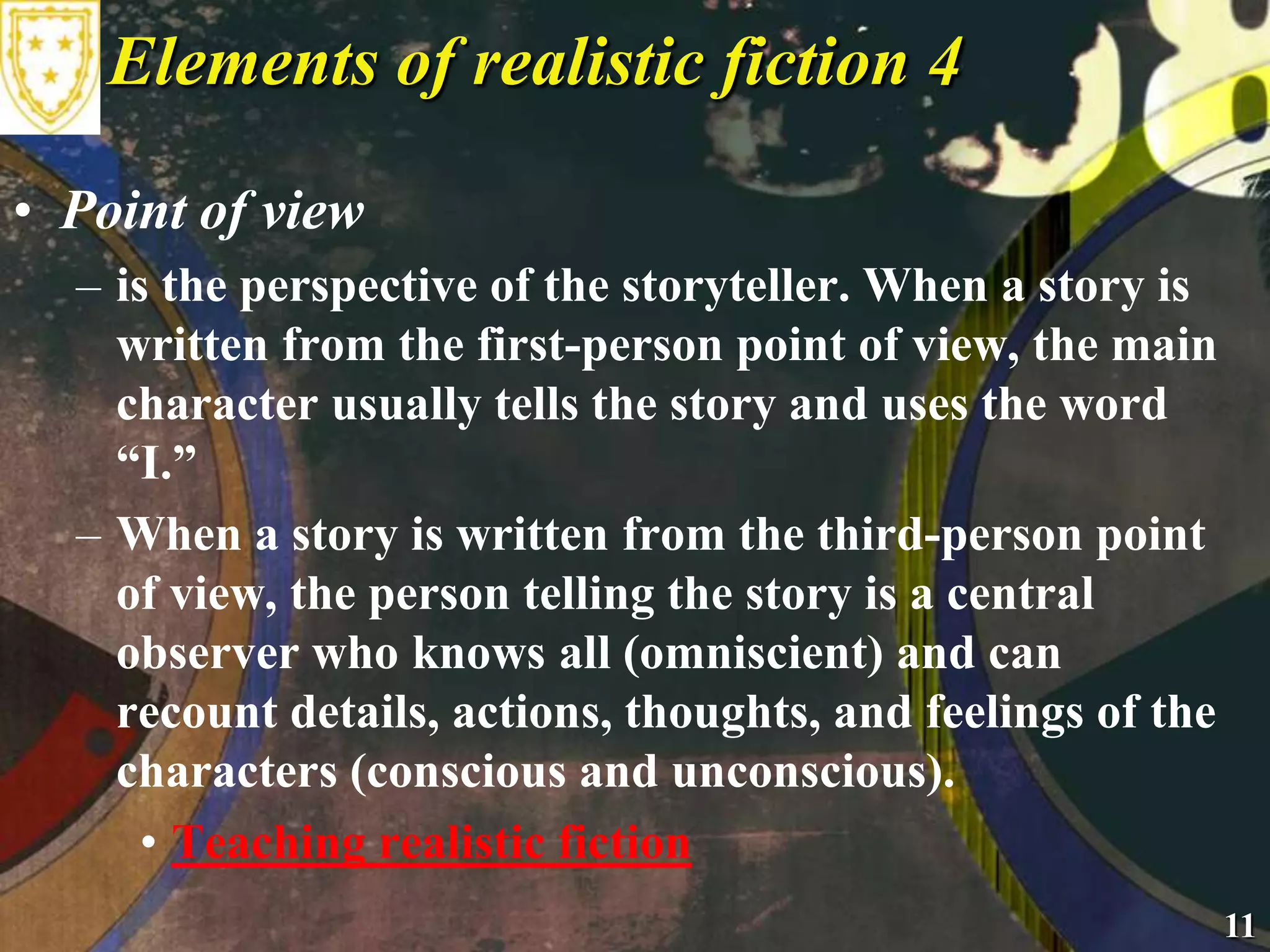 Realistic Fiction 2007 version | PPT