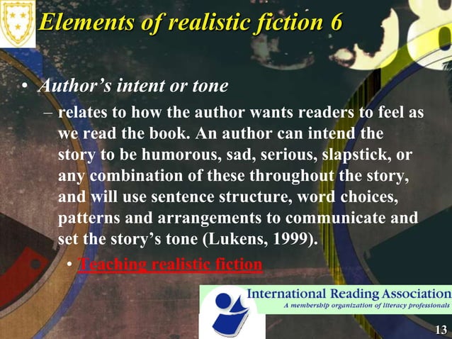 Realistic Fiction 2007 version | PPT