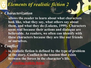 Realistic Fiction 2007 version | PPTX