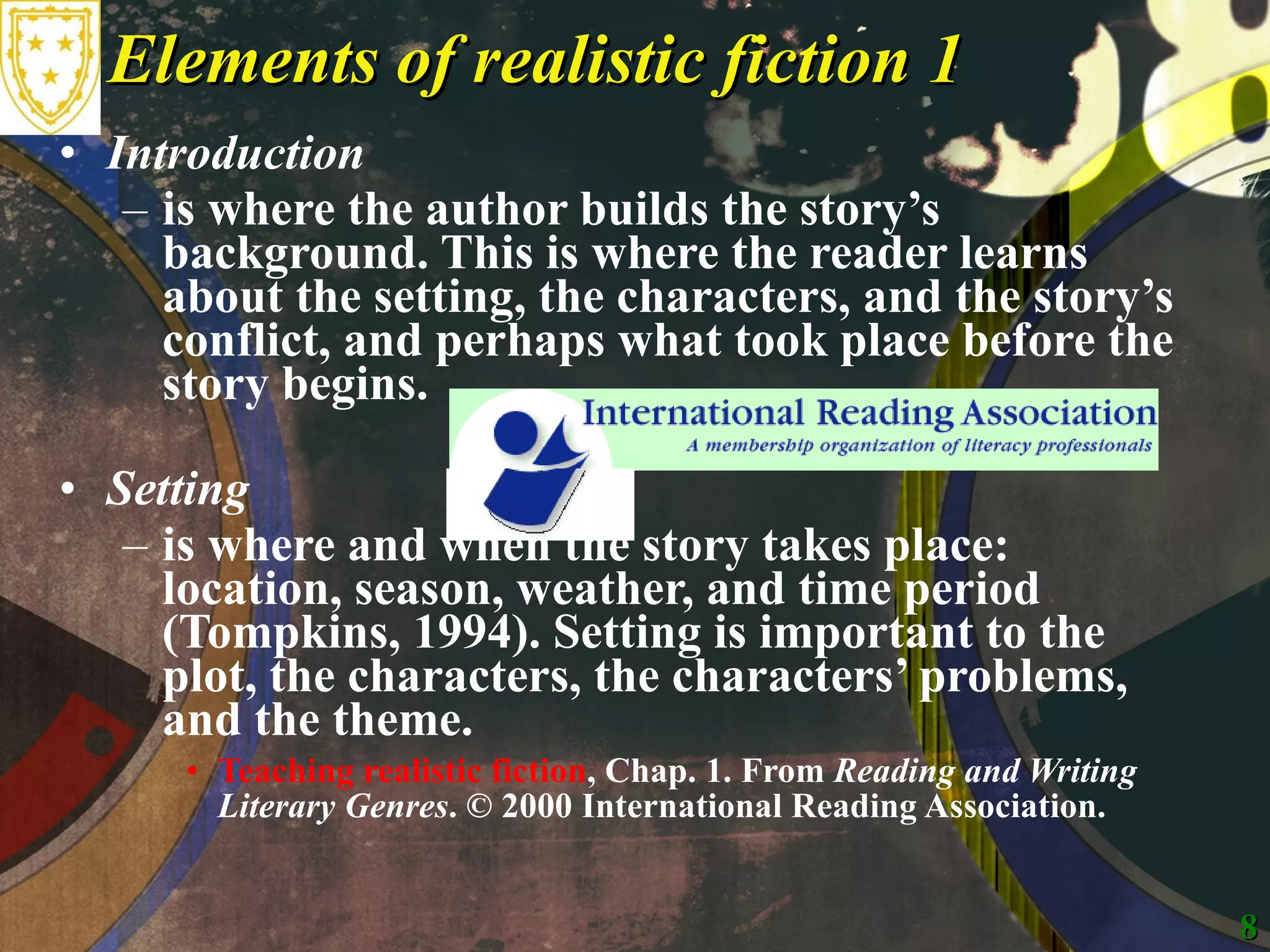 Realistic Fiction 2003 version | PPT | Fiction | Books and Literature