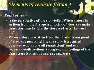 Realistic Fiction 2003 version | PPT | Fiction | Books and Literature