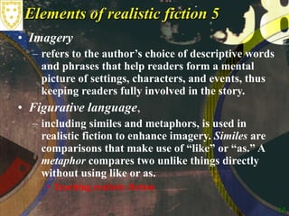 Realistic Fiction 2003 version | PPT | Fiction | Books and Literature