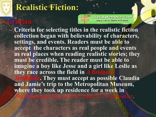 Realistic Fiction 2003 version | PPT