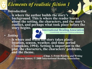 Realistic Fiction 2003 version | PPT | Fiction | Books and Literature