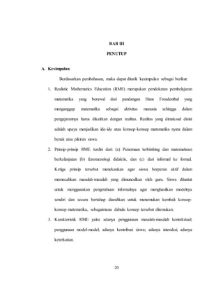 Realistic mathematics education | DOCX