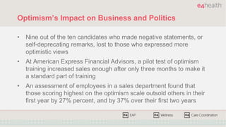 Realistic optimism - e4 health | PPTX