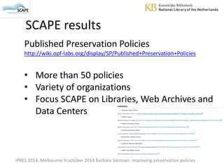 Realistic preservation policies b sierman-def | PDF | Technology ...