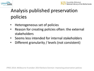 Realistic preservation policies b sierman-def | PDF | Technology & Computing