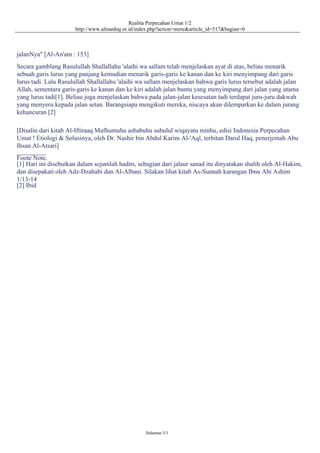 Realita perpecahan-umat-1-2 | PDF