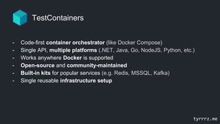 Reality-Driven Testing using TestContainers | PPT