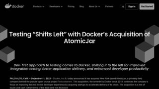 Reality-Driven Testing using TestContainers | PPT