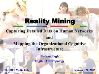 Reality Mining (Nathan Eagle) | PPT