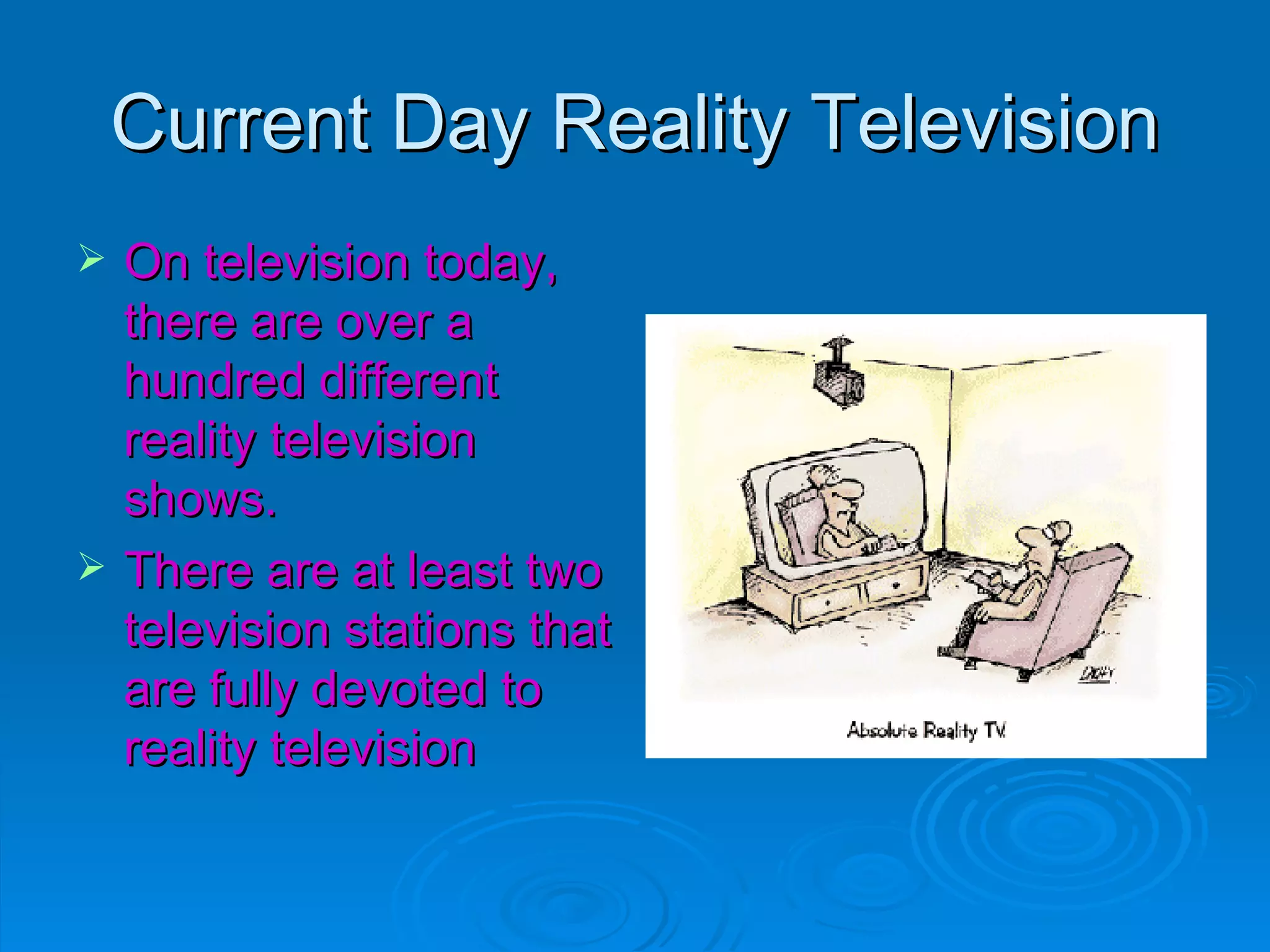 Reality Television 1 | PPT