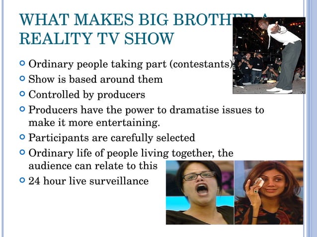 Reality Tv Big Brother | PPT