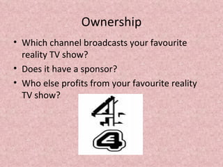 Reality Tv Introduction | PPT
