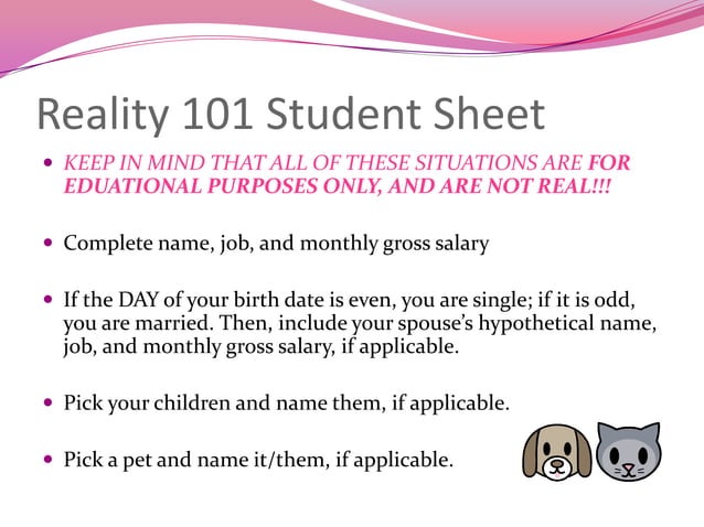 Reality 101 ppt | PPT