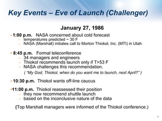 Reality and Nature . . . The Challenger Disaster Revisited | PPT