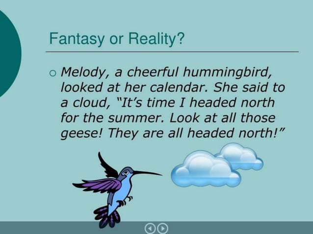 REALITY OR FANTASY.pptx | Fantasy | Genres